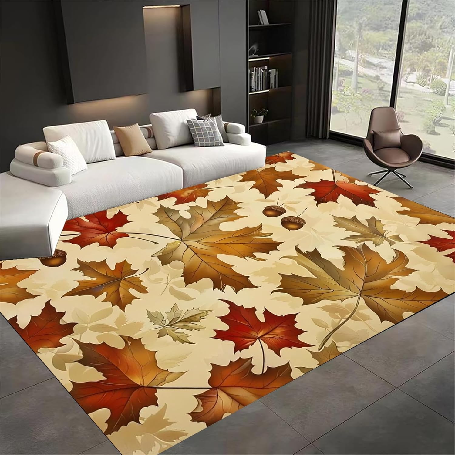 Amazon.com: Fall Rugs Indoor, 3x4ft Thanksgiving Decoration Rugs ...