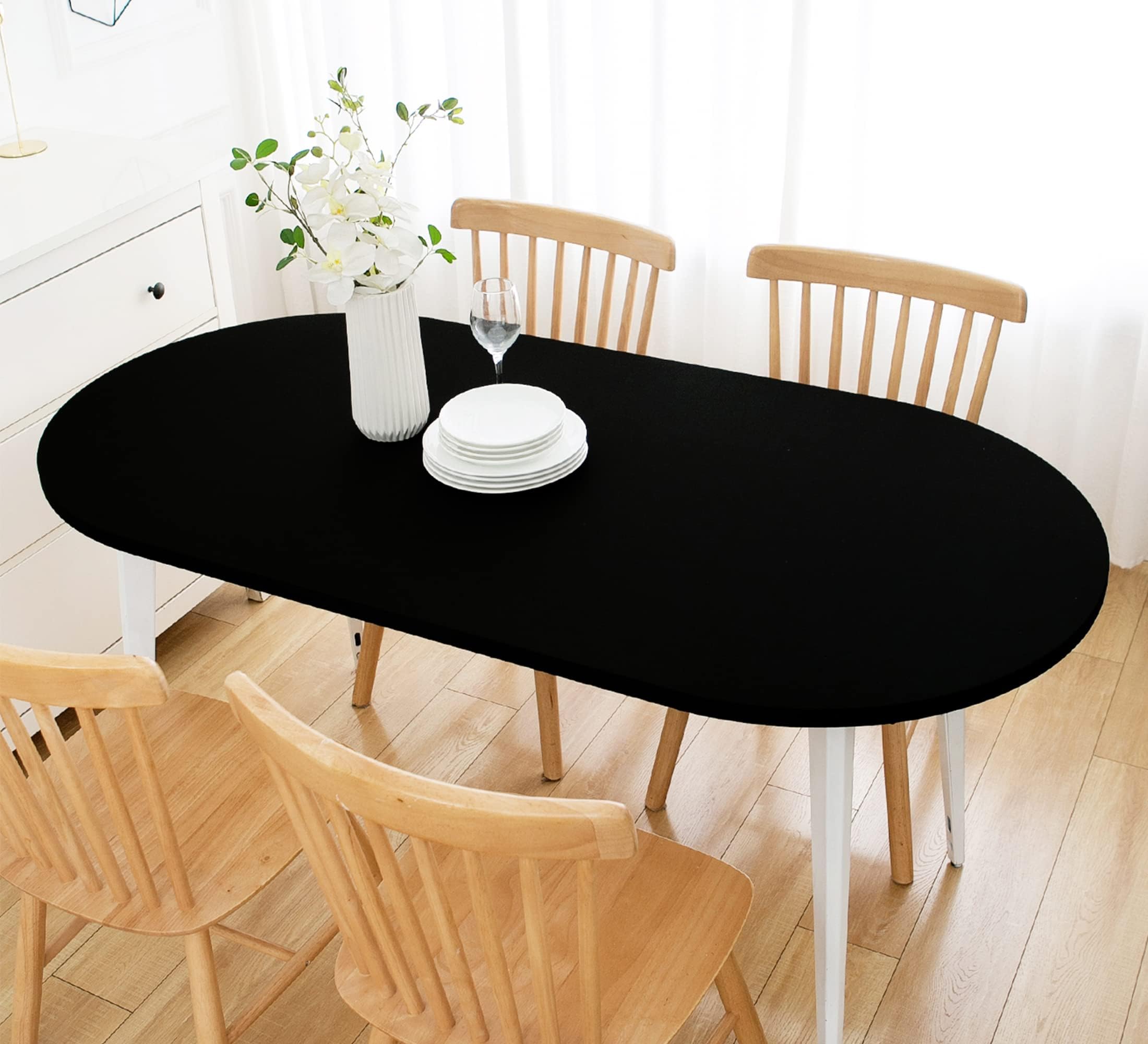Amazon.com: Miles Kimball Original Elasticized Vinyl Table Cover, Green ...