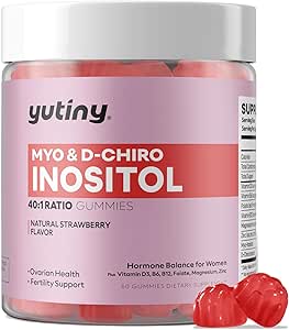 Amazon.com: Yutiny Myo-Inositol & D-Chiro Inositol Gummies, Vitamin B6 ...