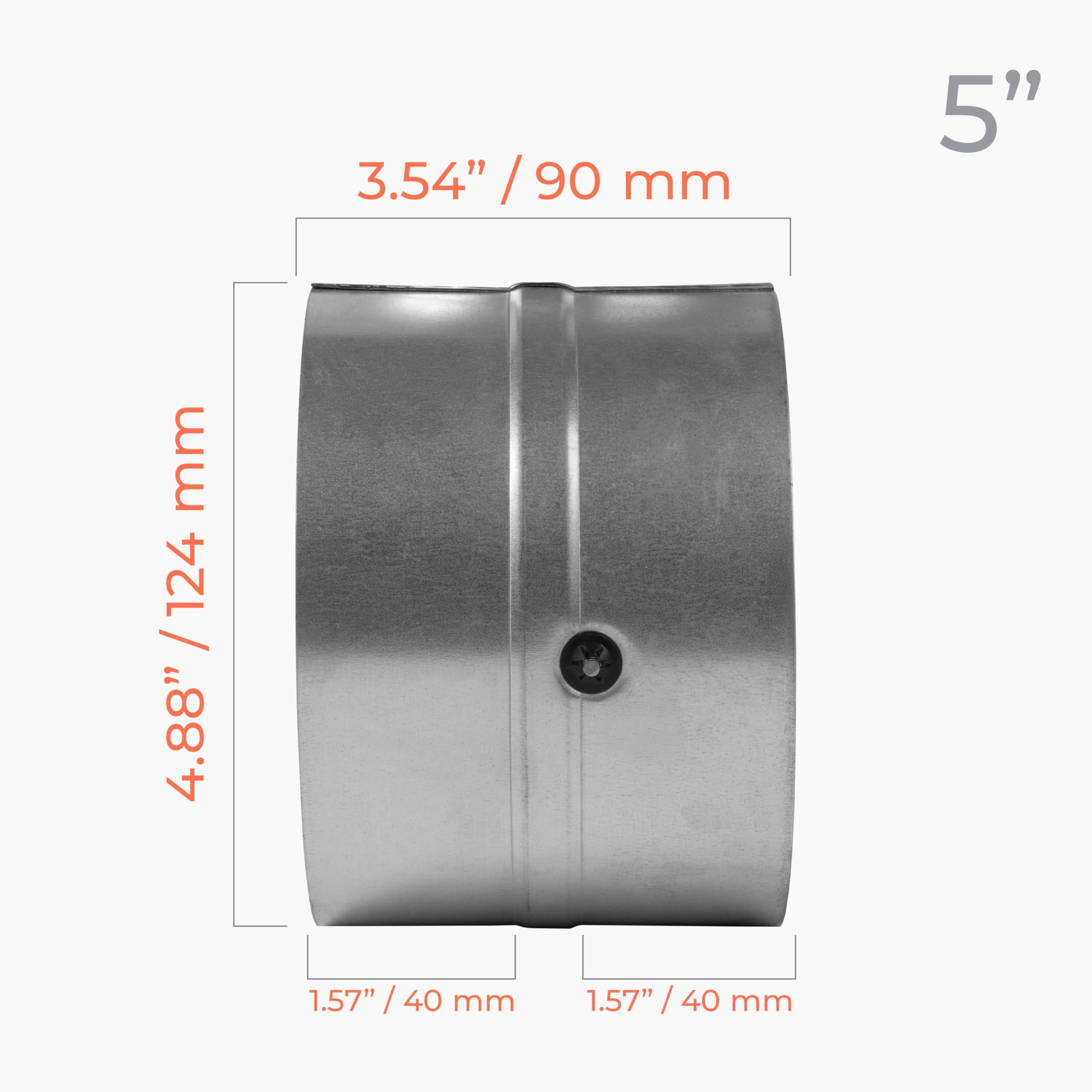 YOKIVE 4-inch HVAC One-way Airflow Damper Spring-loaded YOKIVE 4-inch ...