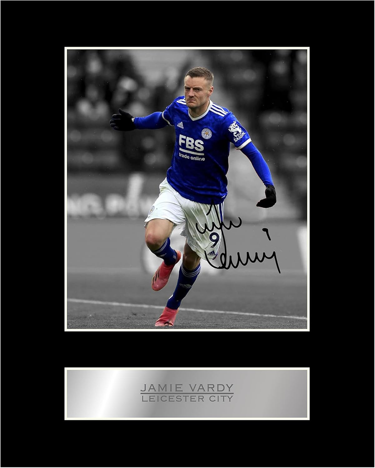 Jamie Vardy Signed Mounted Photo Display Leicester City FC : Amazon.co ...