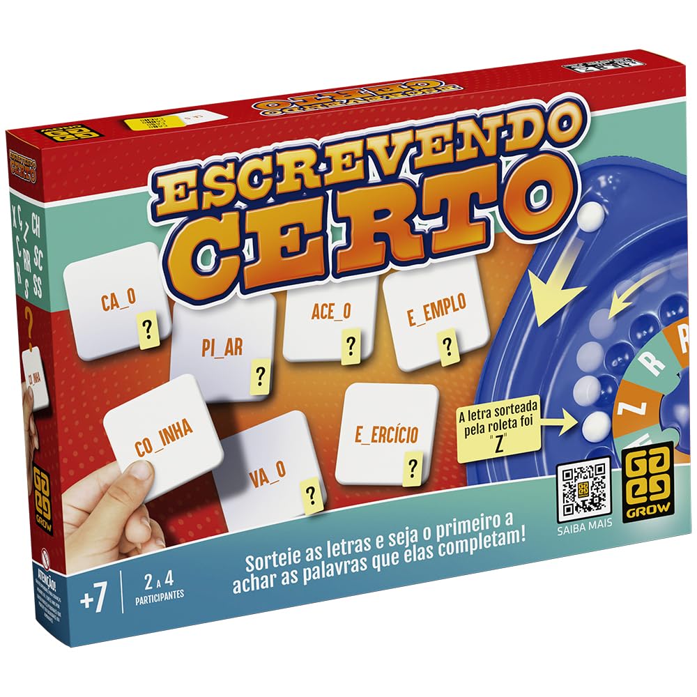 Jogo Escrevendo Certo, Grow | Amazon.com.br
