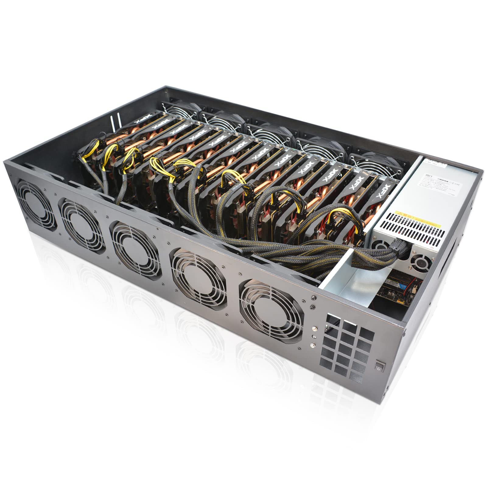 Buy AXOTEN Mining Rig Mining Chassis Including 2500 W Power Supply for ...