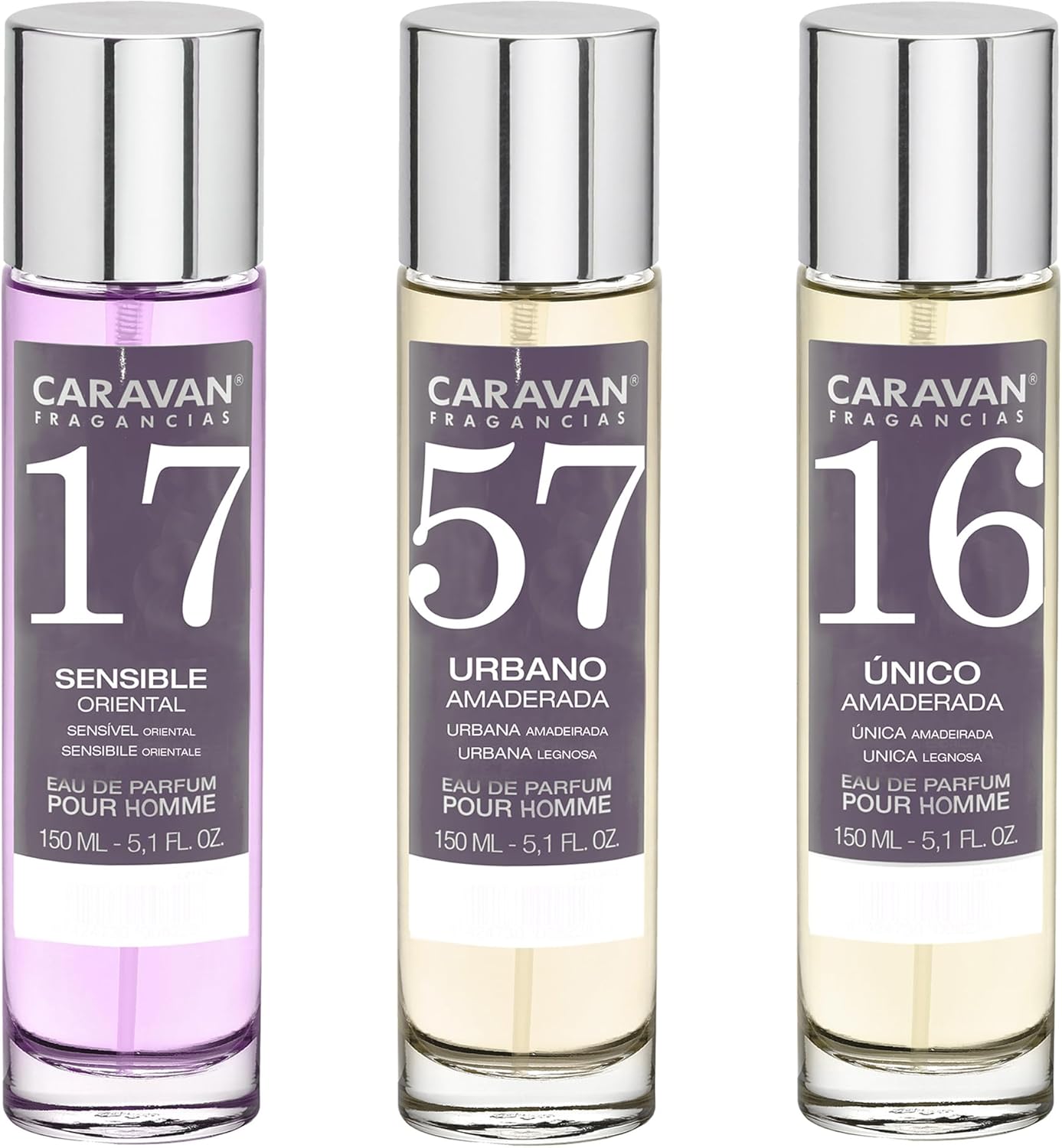 3x Caravan Perfume de Hombre Nº57 Nº17 Nº16-150ml. : Amazon.es: Belleza