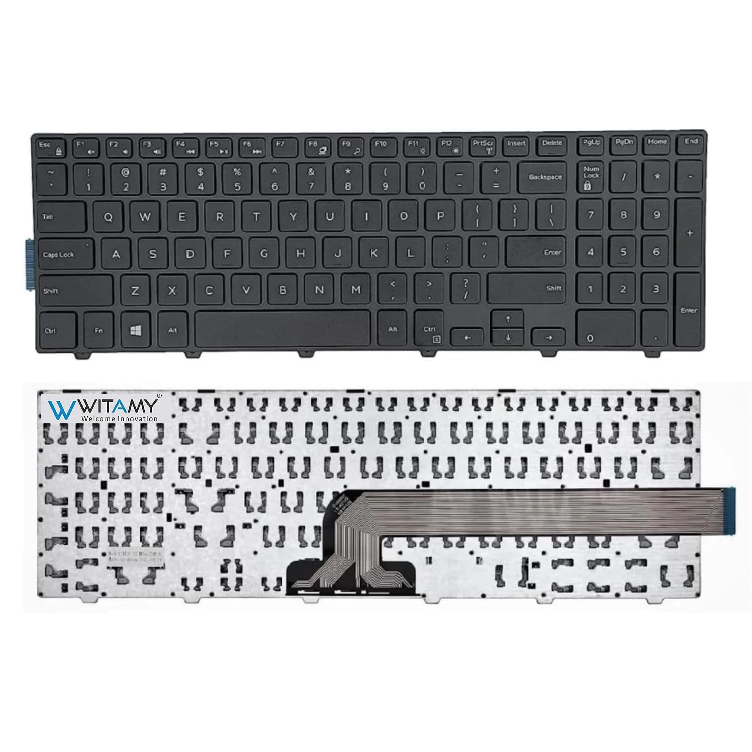 Witamy Laptop Internal Keyboard Compatible with Dell Inspiron 15 5552 ...