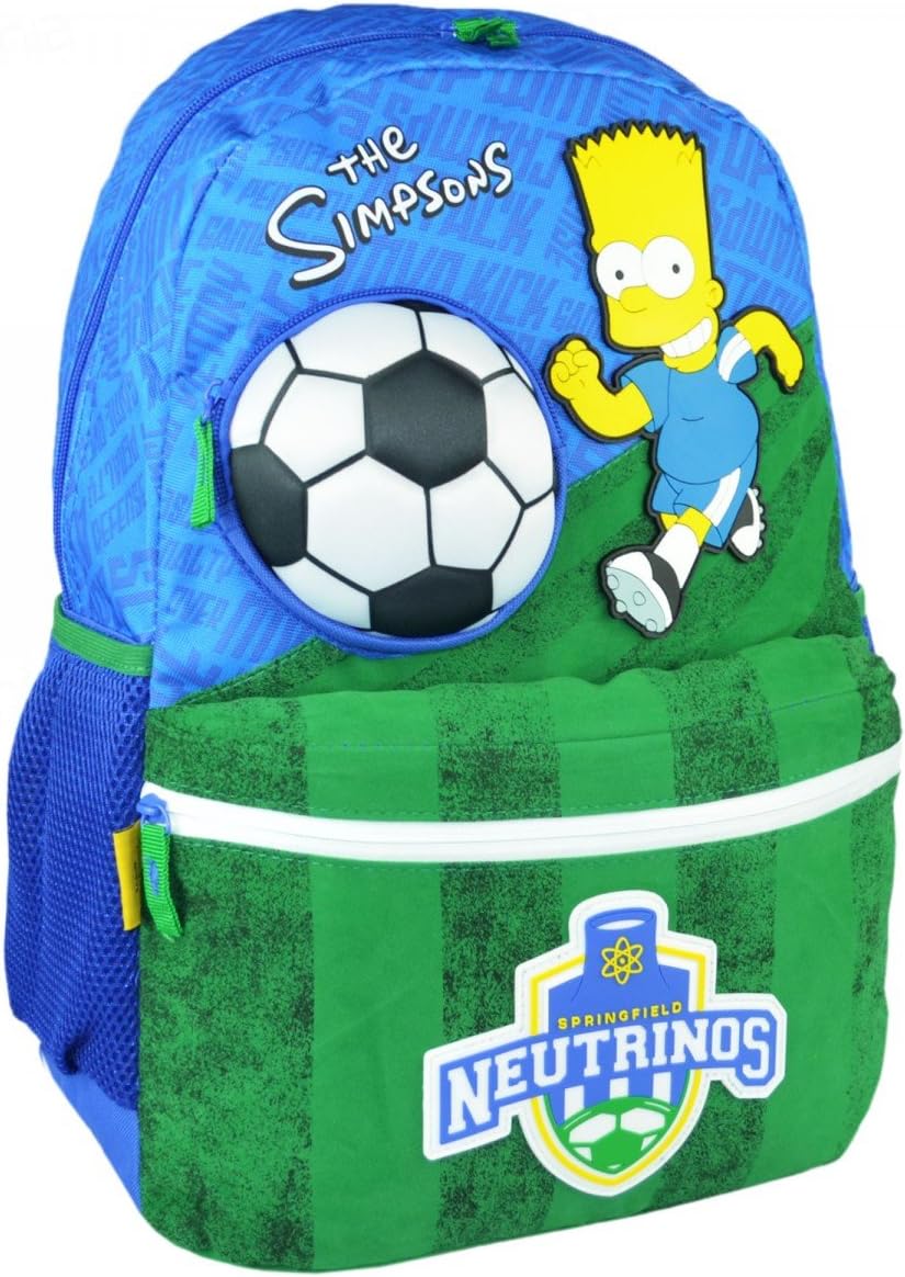 Mochila Simpsons Bart Springfield Neutrinos Grande | Amazon.com.br
