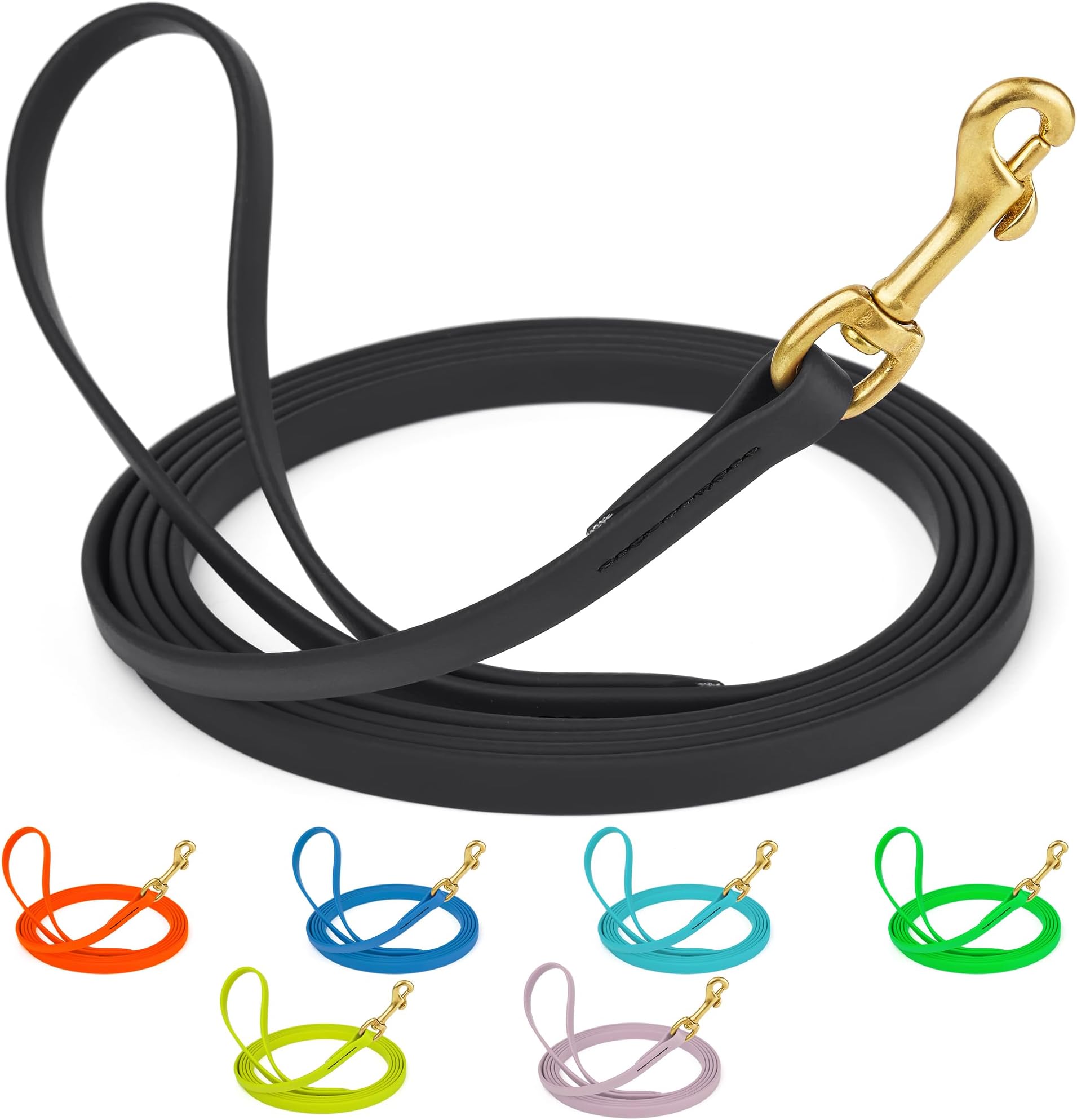 Viper Biothane Working Tracking Lead Leash Long Line for Dogs,Black 2 ...