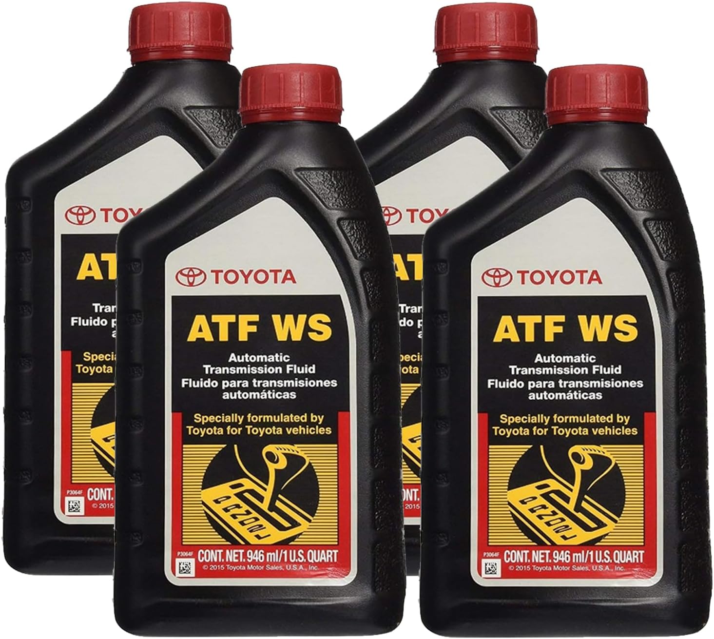 Amazon.com: Genuine OEM ATF WS 4 Quarts Automatic Transmission Fluid (4x1 qt) For Toyota Lexus ...