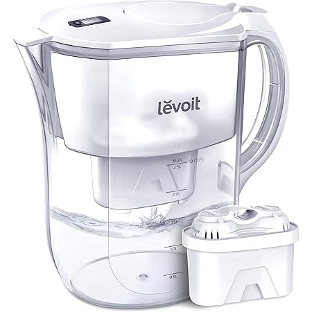 Amazon.com: Levoit LV110WP Water Filter Pitcher for Tap and Drinking ...