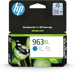 HP 3JA27AE 963XL High Yield Original Ink Cartridge, Cyan, Single Pack ...