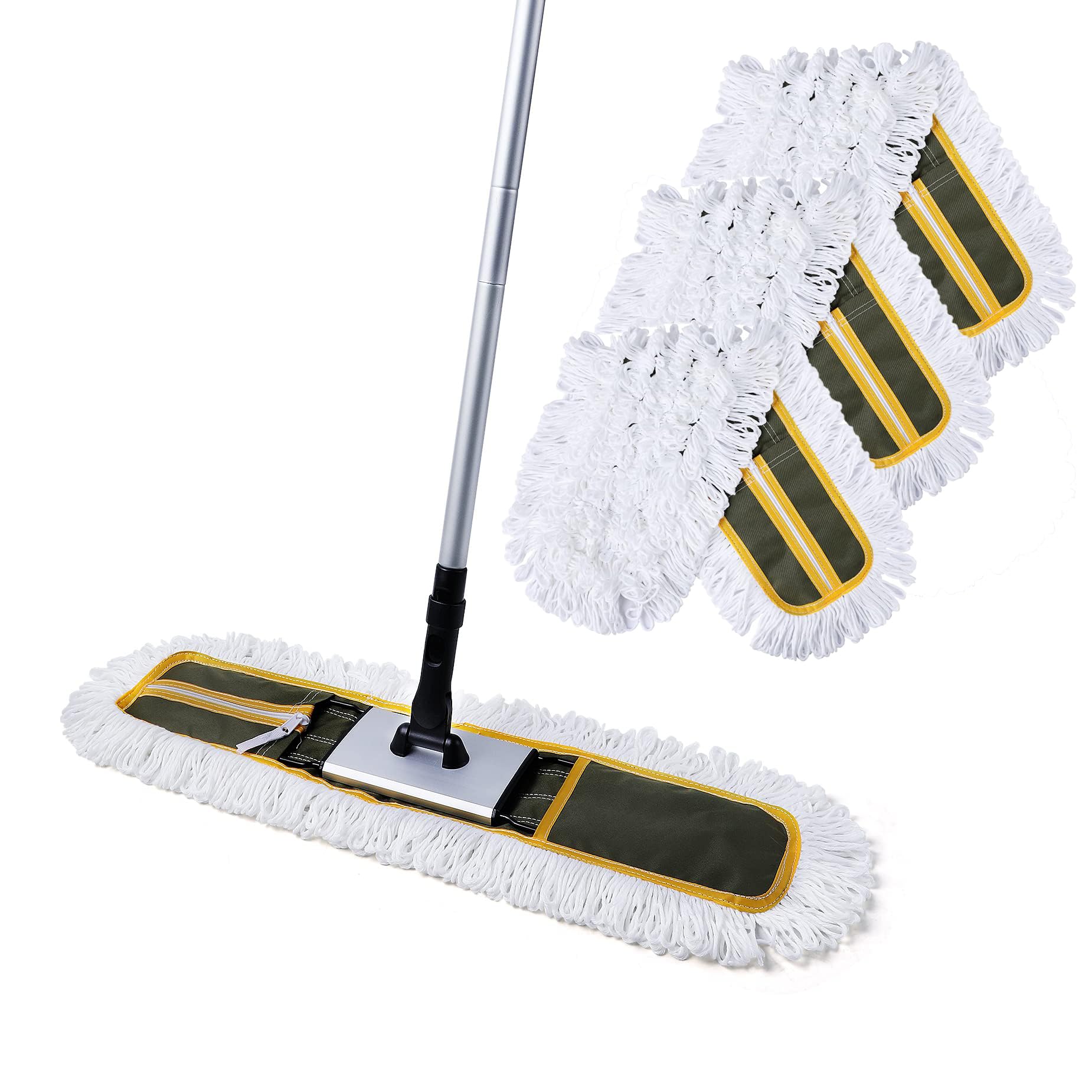 Amazon.com: CLEANHOME 24" Commercial Dust Mop for Floor Cleaning with 4 ...