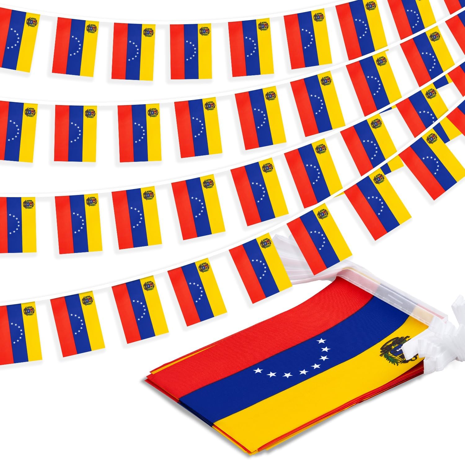 Amazon.com : 25 Pack Hand Held Small Mini Flag Venezuela Flag ...