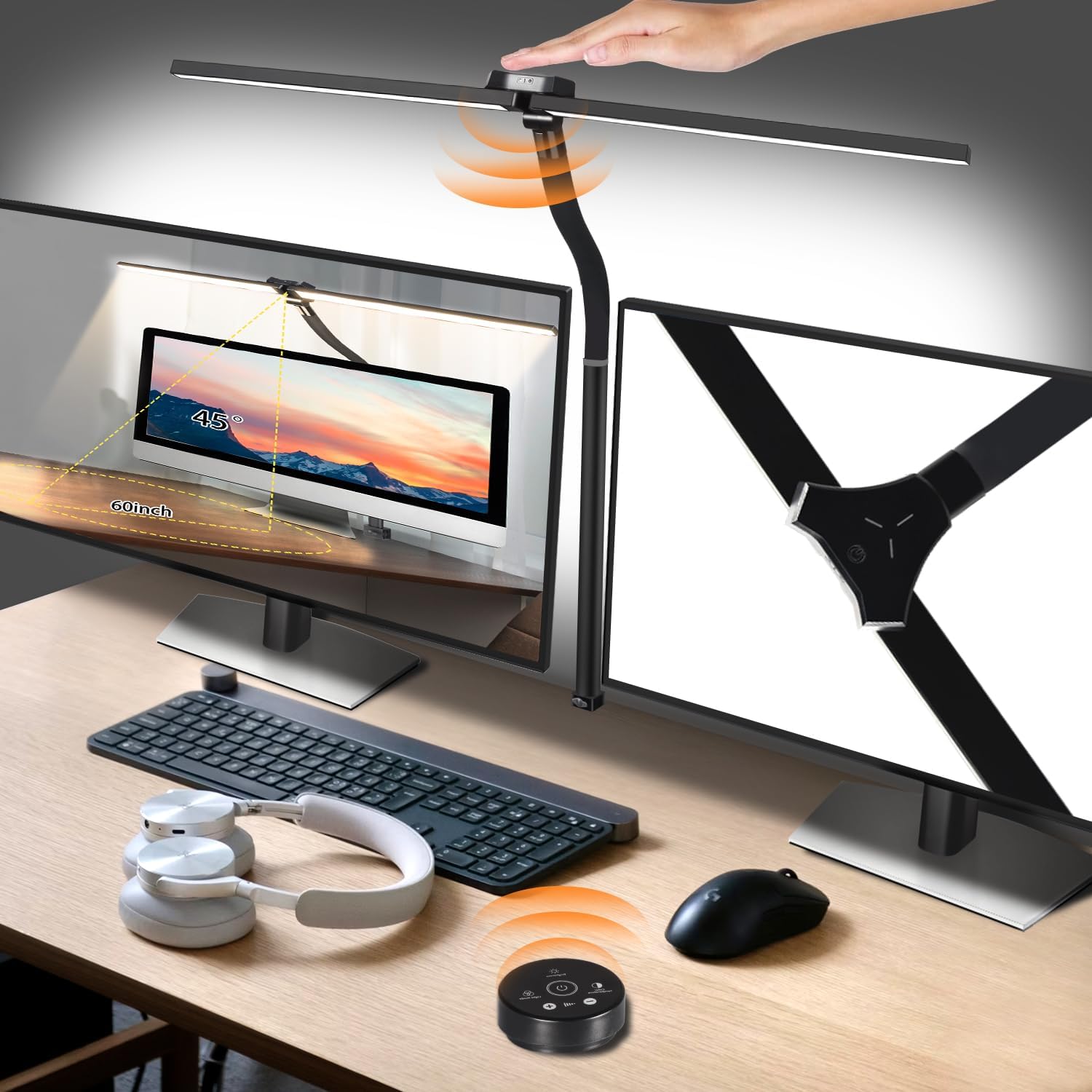 Amazon.com: Led Desk Lamps for Home Office 24W Bright Architect Desk ...