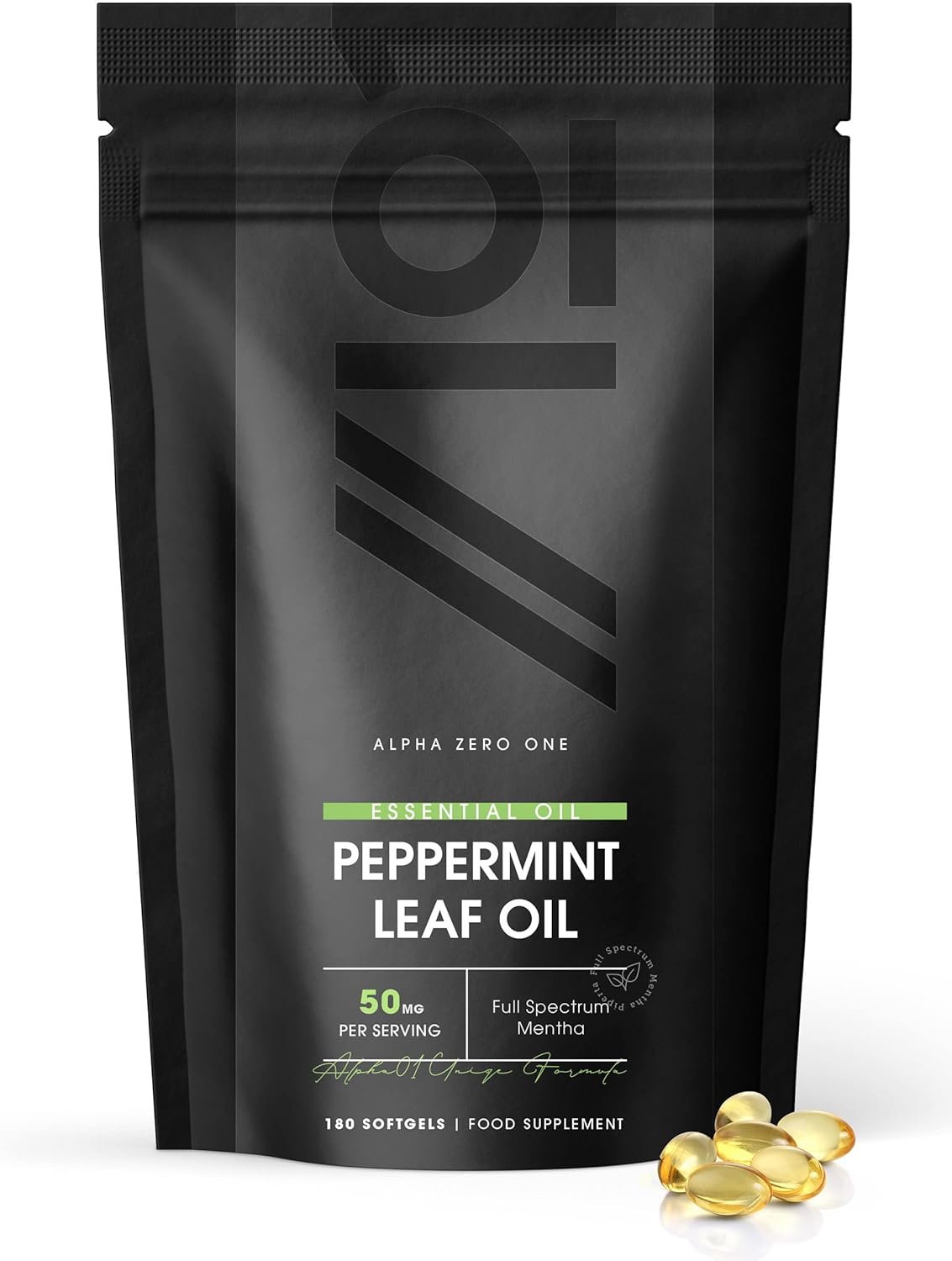 Peppermint Oil 50mg - 180 Capsule Softgels (6 Months Supply) - Fast ...