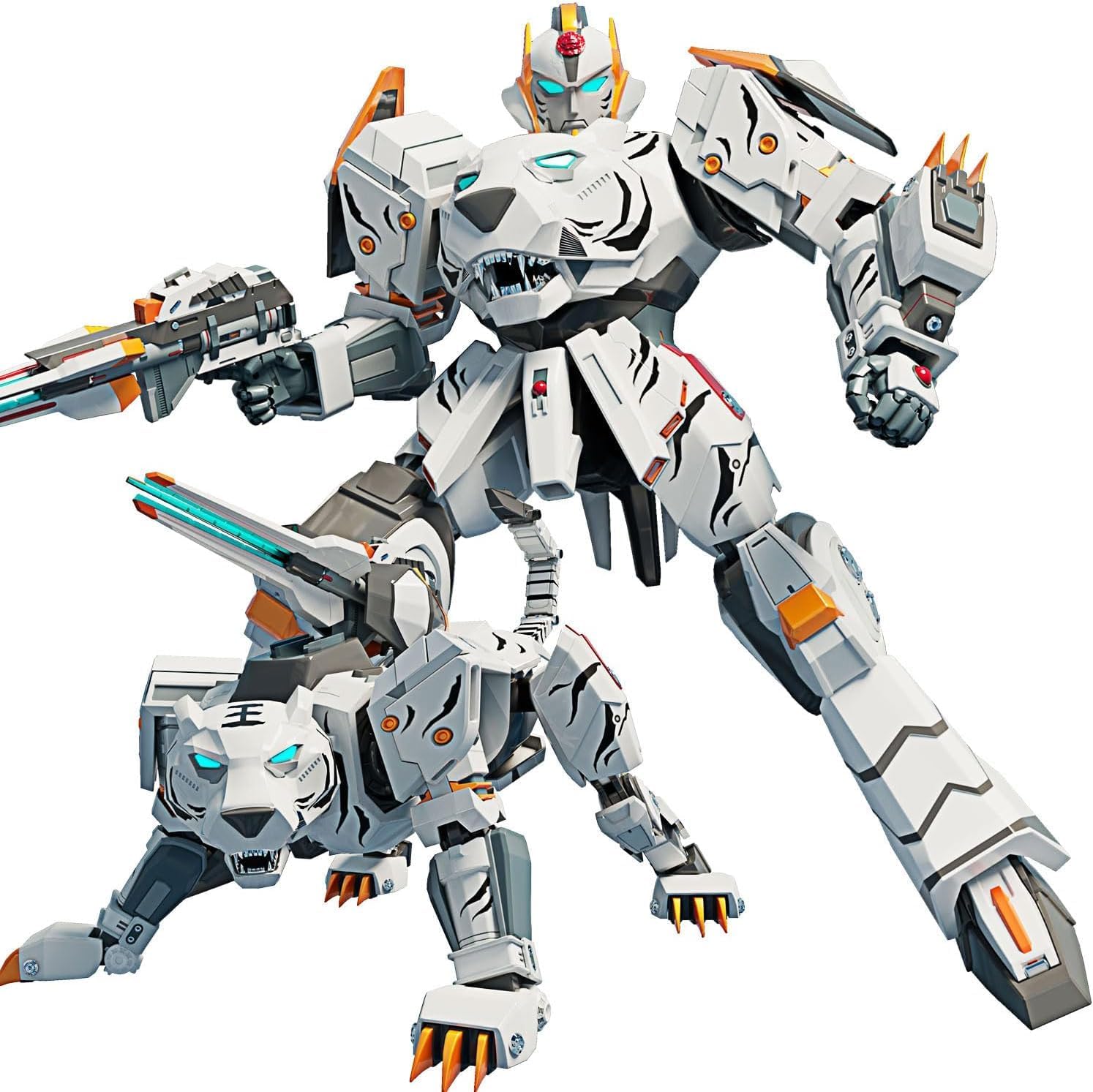 NALACAL Animal Transforming Robot Model, Tiger Deformation Assembly ...