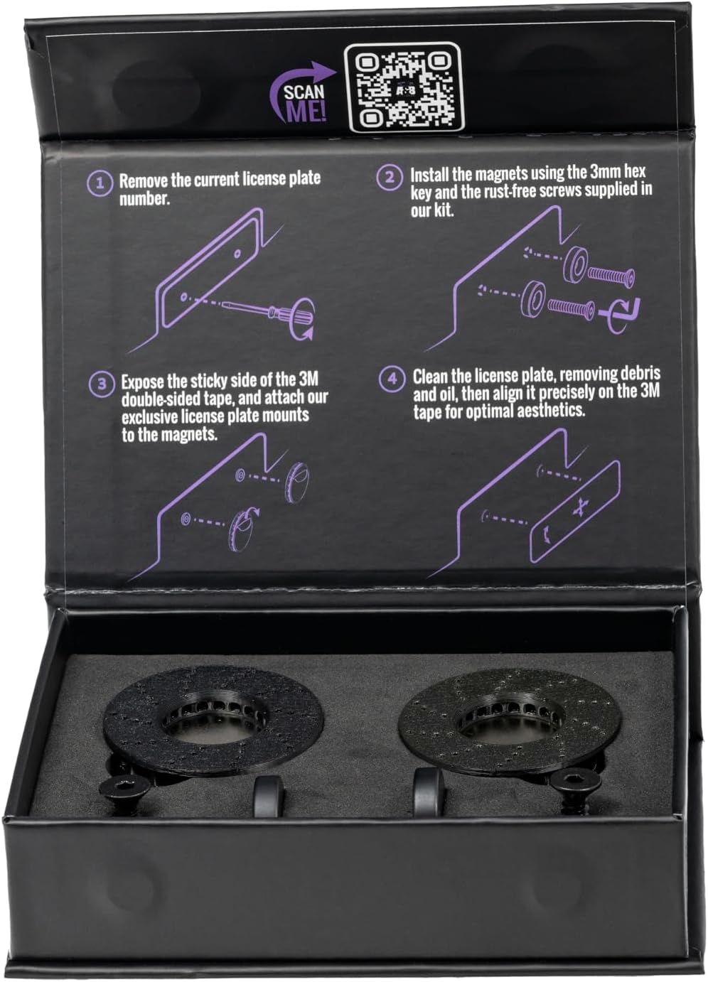 Amazon.com: i-Magnet | IMAGNET | License Plate Number Mount | Magnetic ...