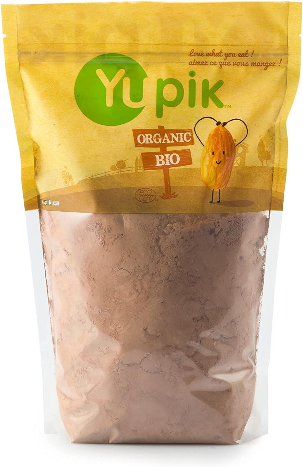 Yupik Organic Raw Cacao Powder 1kg, 6 Count, USDA Certified, Non-GMO ...