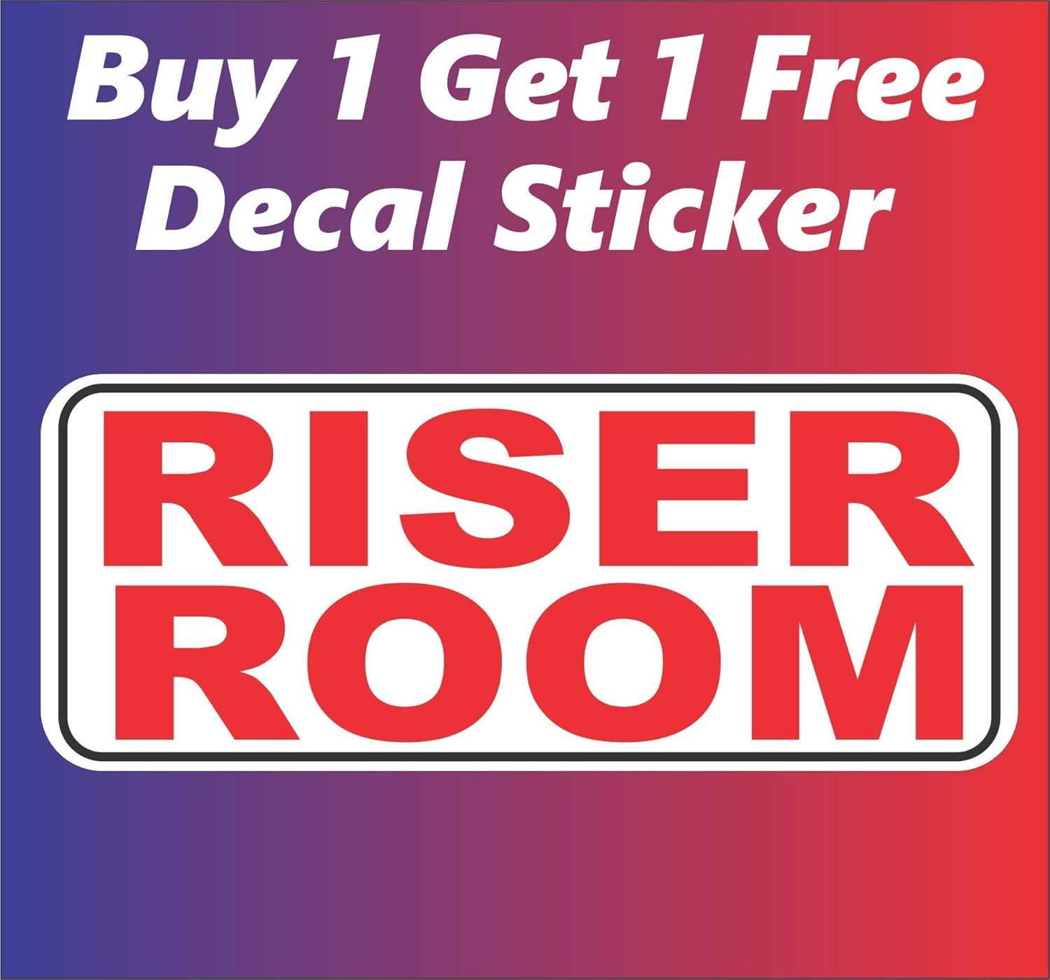 Amazon.com: Riser Room Decal Stickers for Fire Department Door