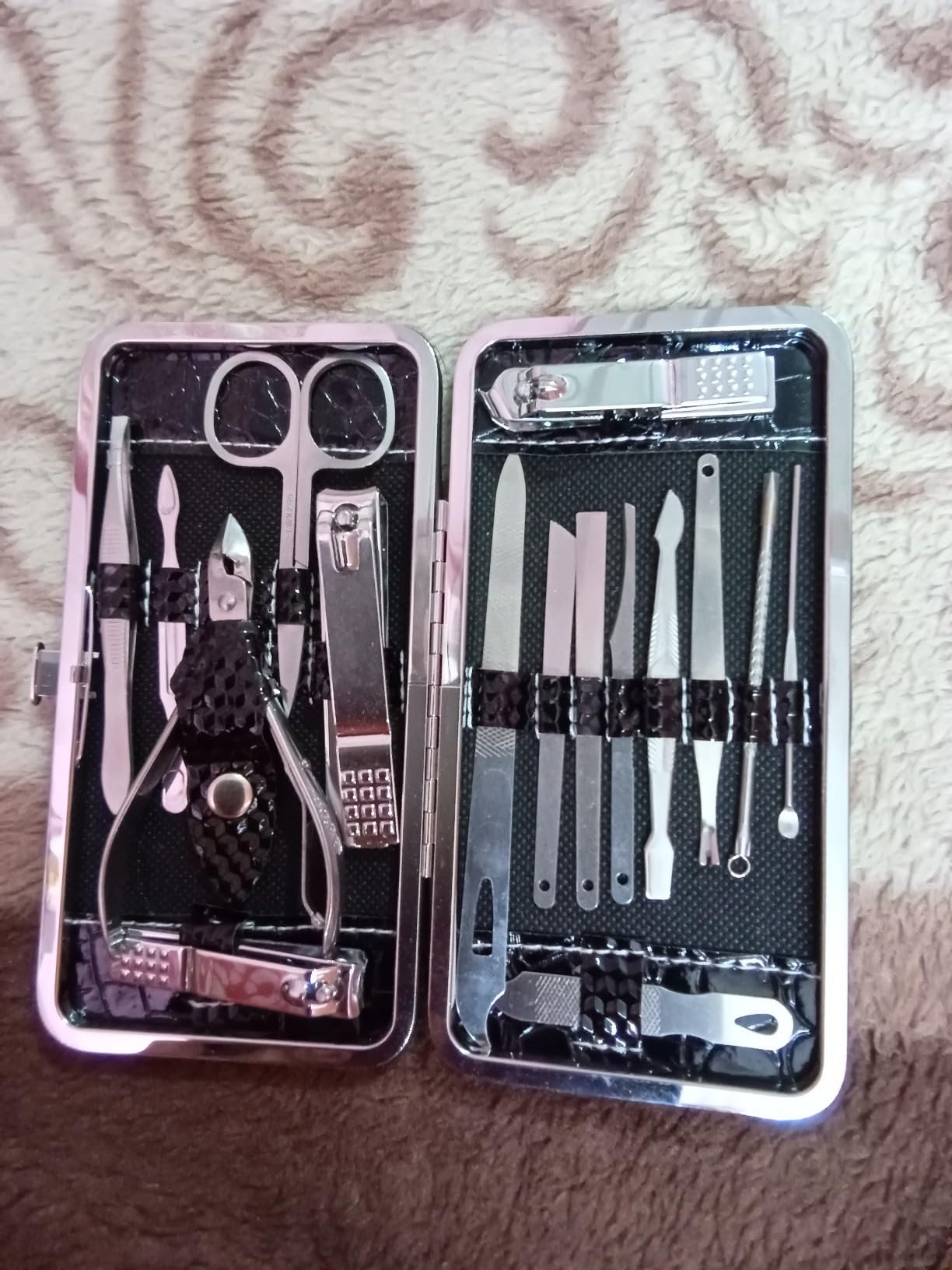 URBANMAC Manicure Pedicure 16 Tools Set Nail Clippers Stainless Steel ...