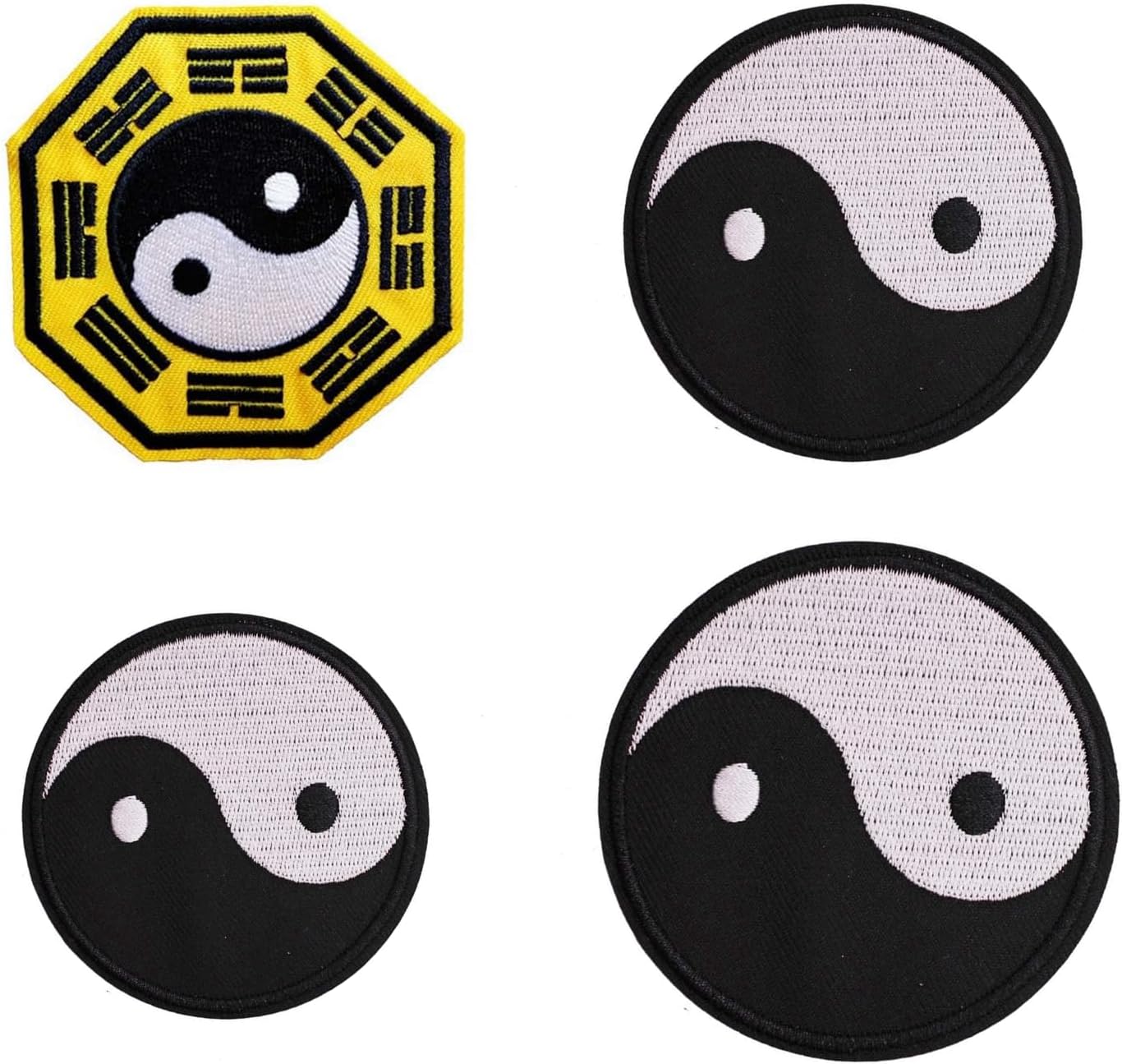 Amazon.com: Siwenjiang 4 Pcs Different Size Yin Yang Chinese Taoism ...