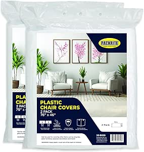 Amazon.com : PackRite 4 Pack Plastic Chair Cover for Moving and Storage ...