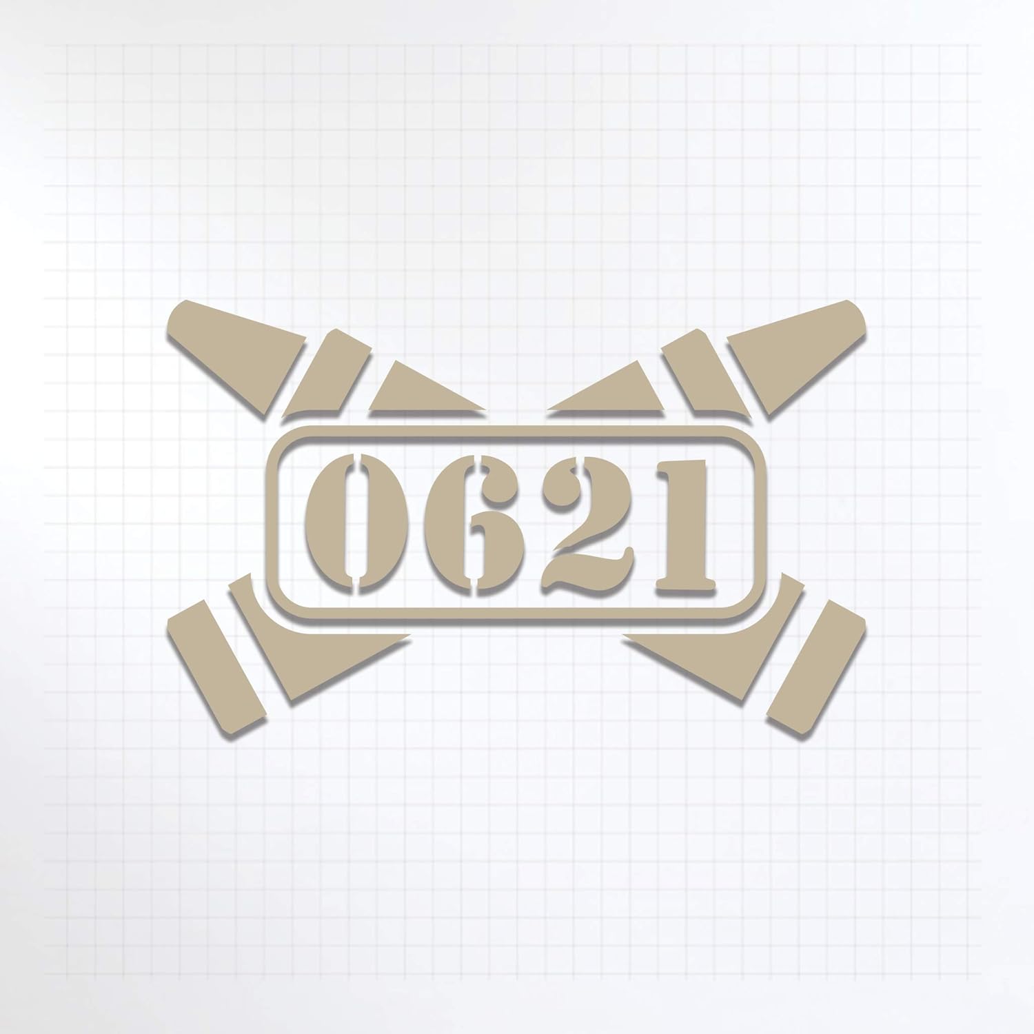 Amazon.com - Military MOS 0621 Radio Operator Crossed Crayon 3x5 Tan ...