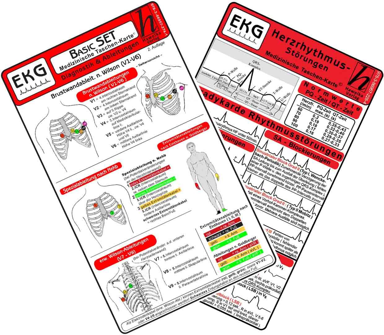 EKG Basic Set (er Set) - Herzrhythmusstorungen, EKG Auswertung ...