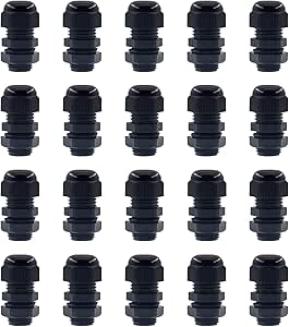 3/4 Inch NPT Strain Relief Nylon Cord Grip,SAFYY 20 PCS Waterproof ...