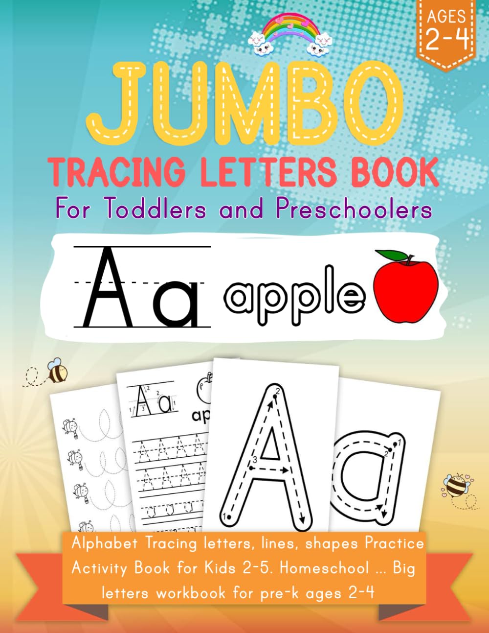 Jumbo Tracing letters Book for Toddlers and Preschoolers: Alphabet ...