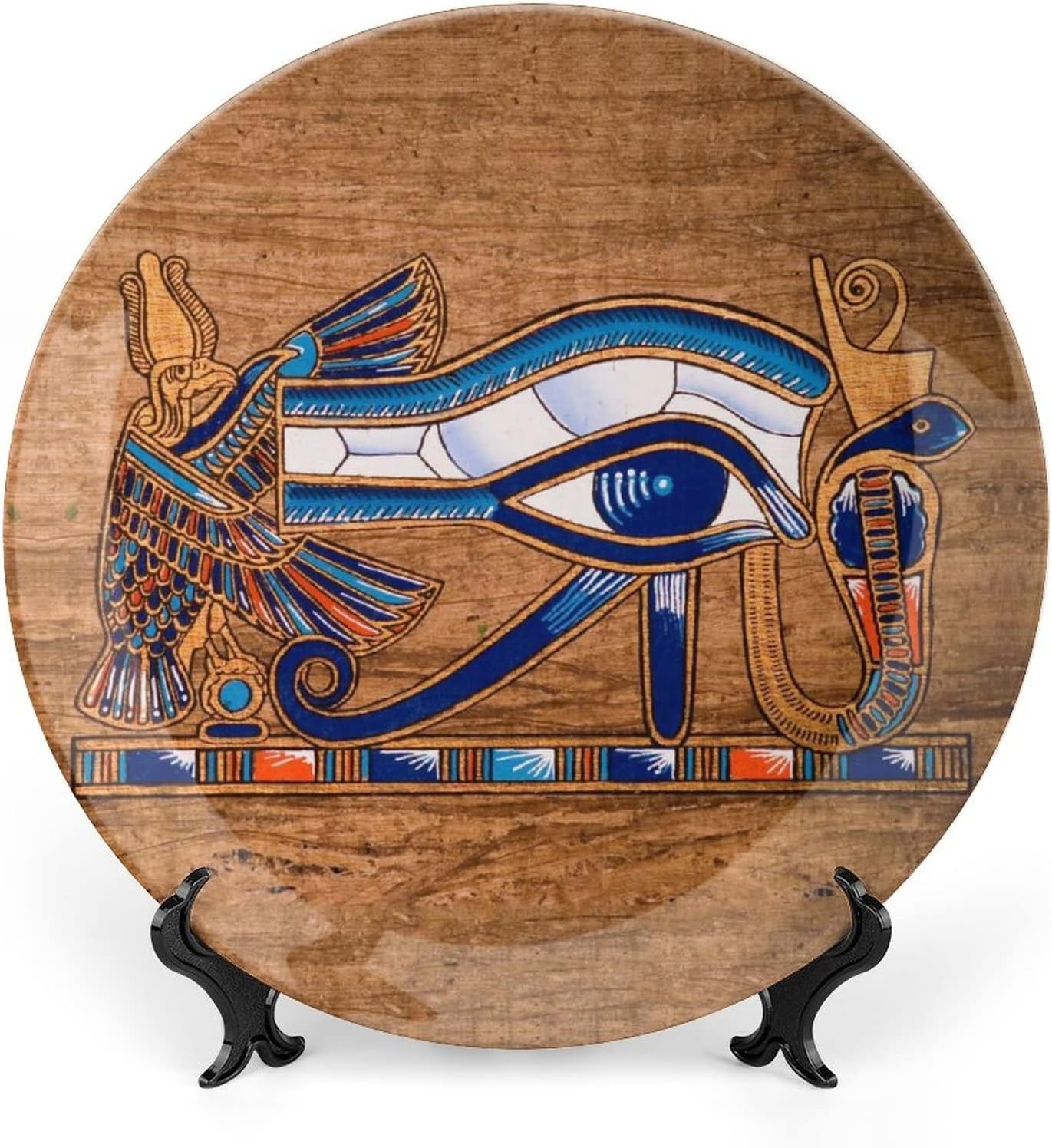 Amazon.com: Bone China Plate Egyptian Papyrus Depicts The Eye of Horus ...