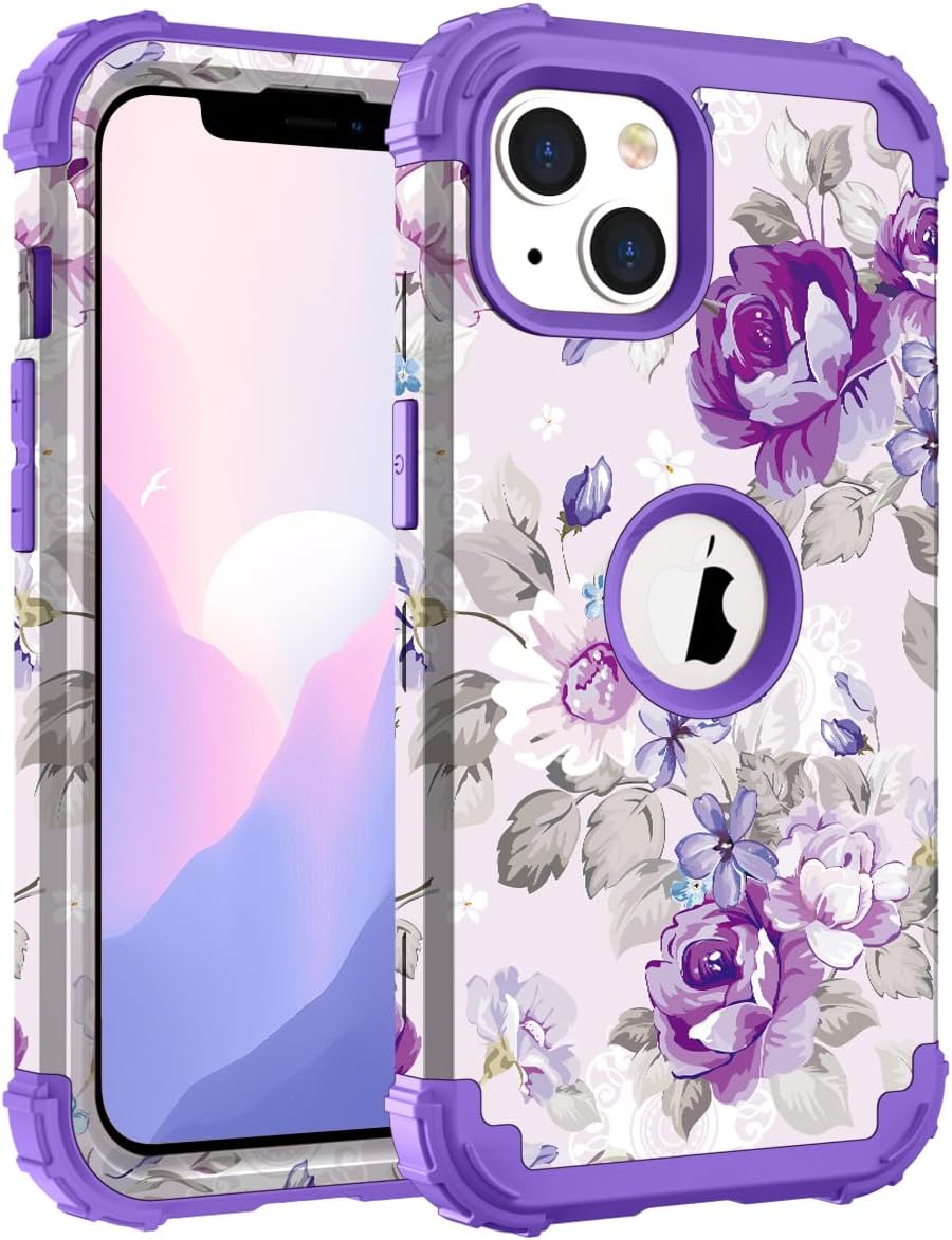 Amazon.com: Hocase for iPhone 14 Plus Case, Heavy Duty Shockproof ...