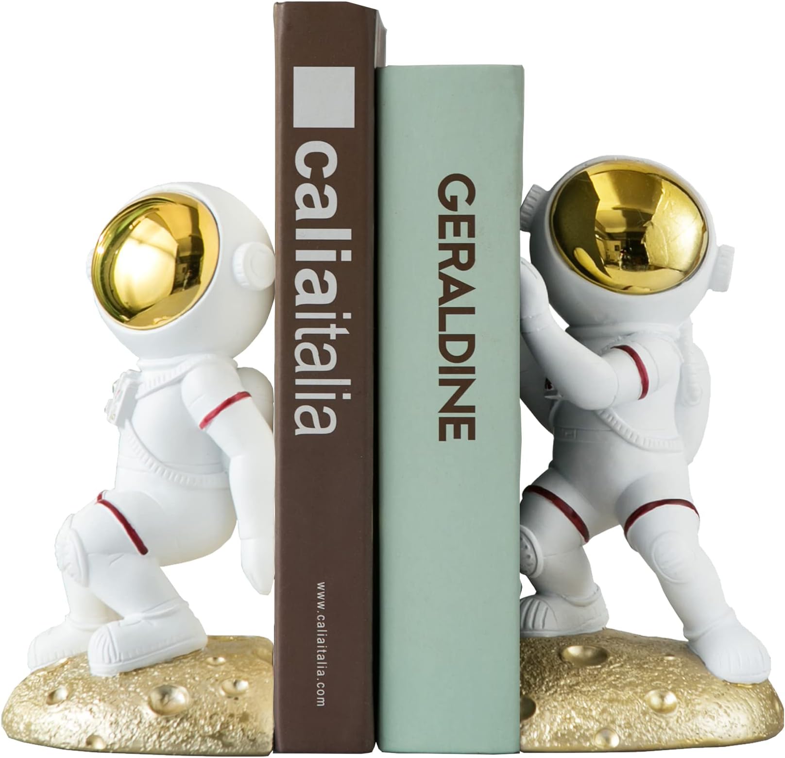 Amazon.com: Bundle 2pcs Decor Resin Astronaut Bookends Decor Kids ...