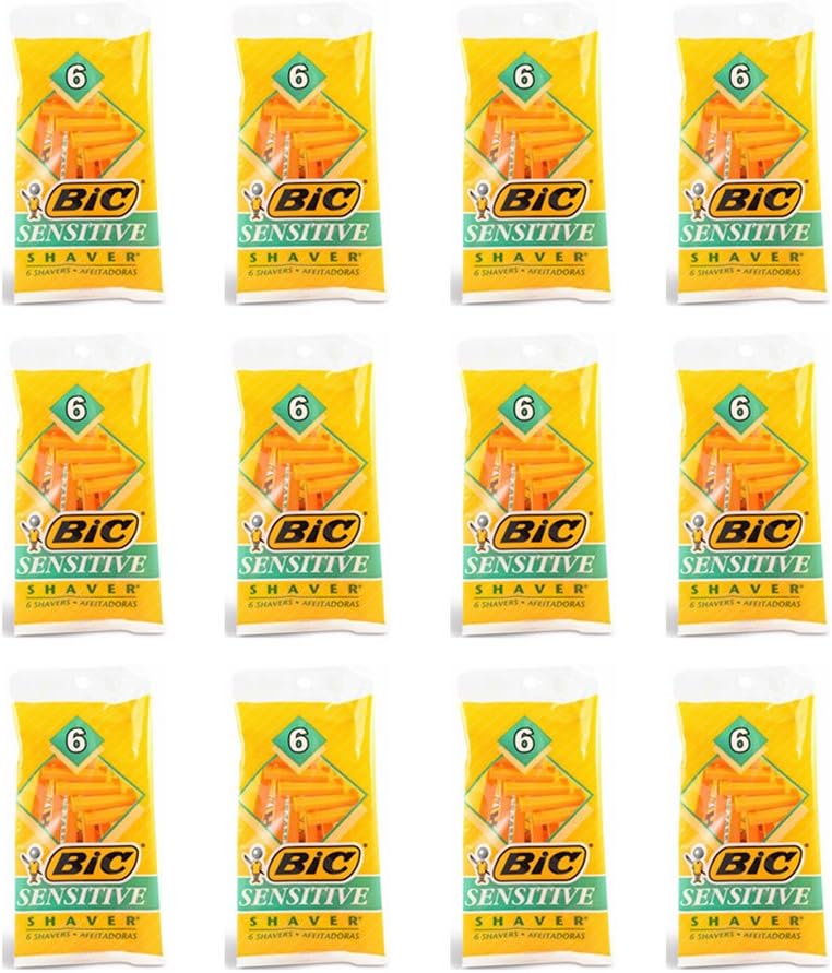 Amazon.com: BIC Bic metal men's disposable shaving razors, single blade ...