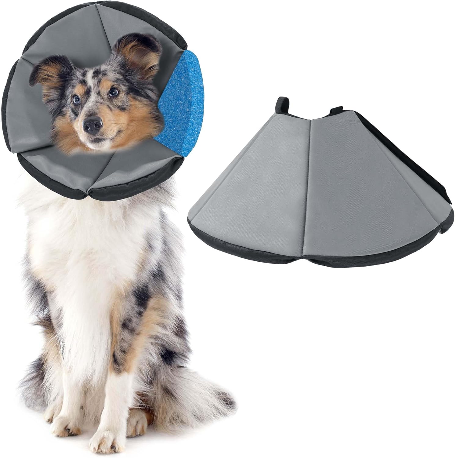 Amazon.com : ROYALAY Adjustable Soft Dog Cone for Dogs After Surgery ...
