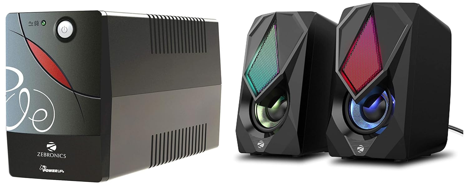 Amazon.in: Buy ZEBRONICS Zeb-U725 600VA UPS for Desktop/PC/Computers ...