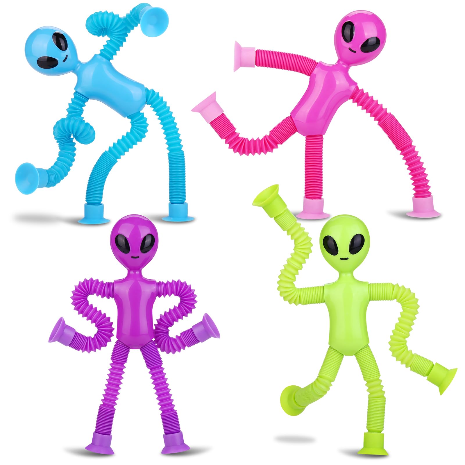 Amazon.com: Jytjkwjjsqc 4-Pack Pop Tubes Alien Sensory Toys for Kids ...