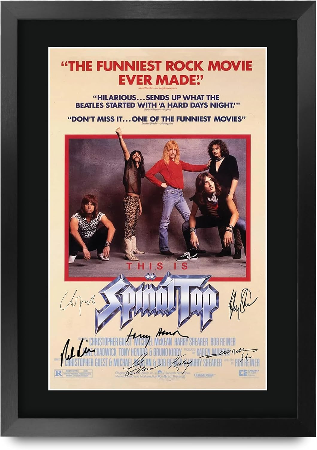 Amazon.com: HWC Trading This is Spinal Tap 1984 Brad Pitt Gifts Printed ...