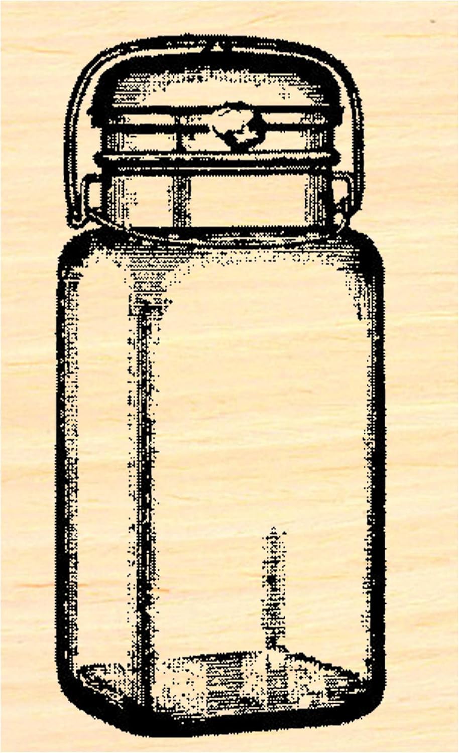 Amazon.com: P39 Large Mason jar 3x1.75 Rubber Stamp WM : Arts, Crafts ...