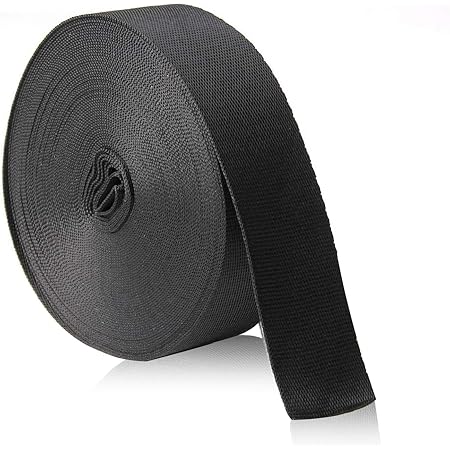 Amazon.com: 10 Yards 1 Inch Wide Black Nylon Heavy Duty Webbing Strap ...