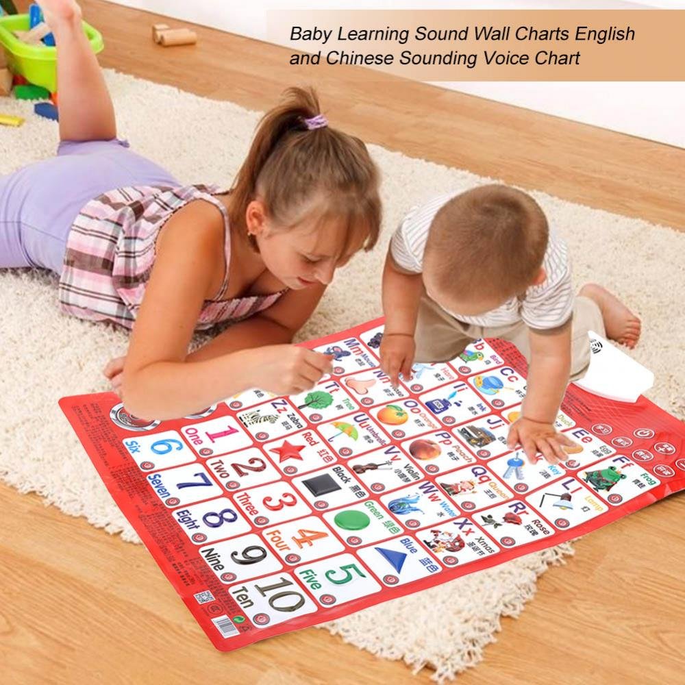 Buy Non-Toxic Sound Wall Chart, Animals and English Letters Sound Chart ...
