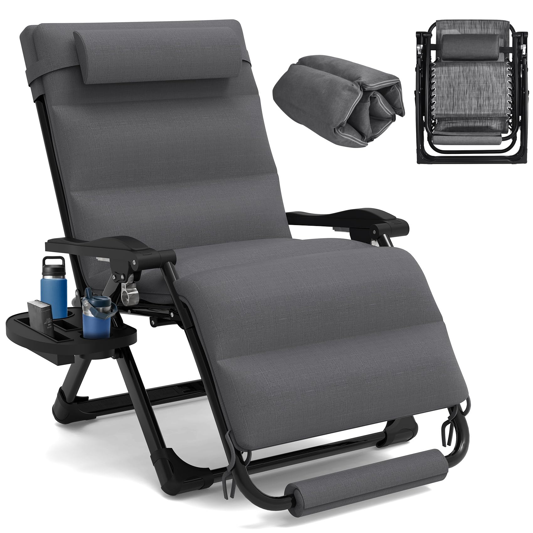 Slendor Oversized Zero Gravity Chairs,XL Zero Gravity Recliner, Folding ...