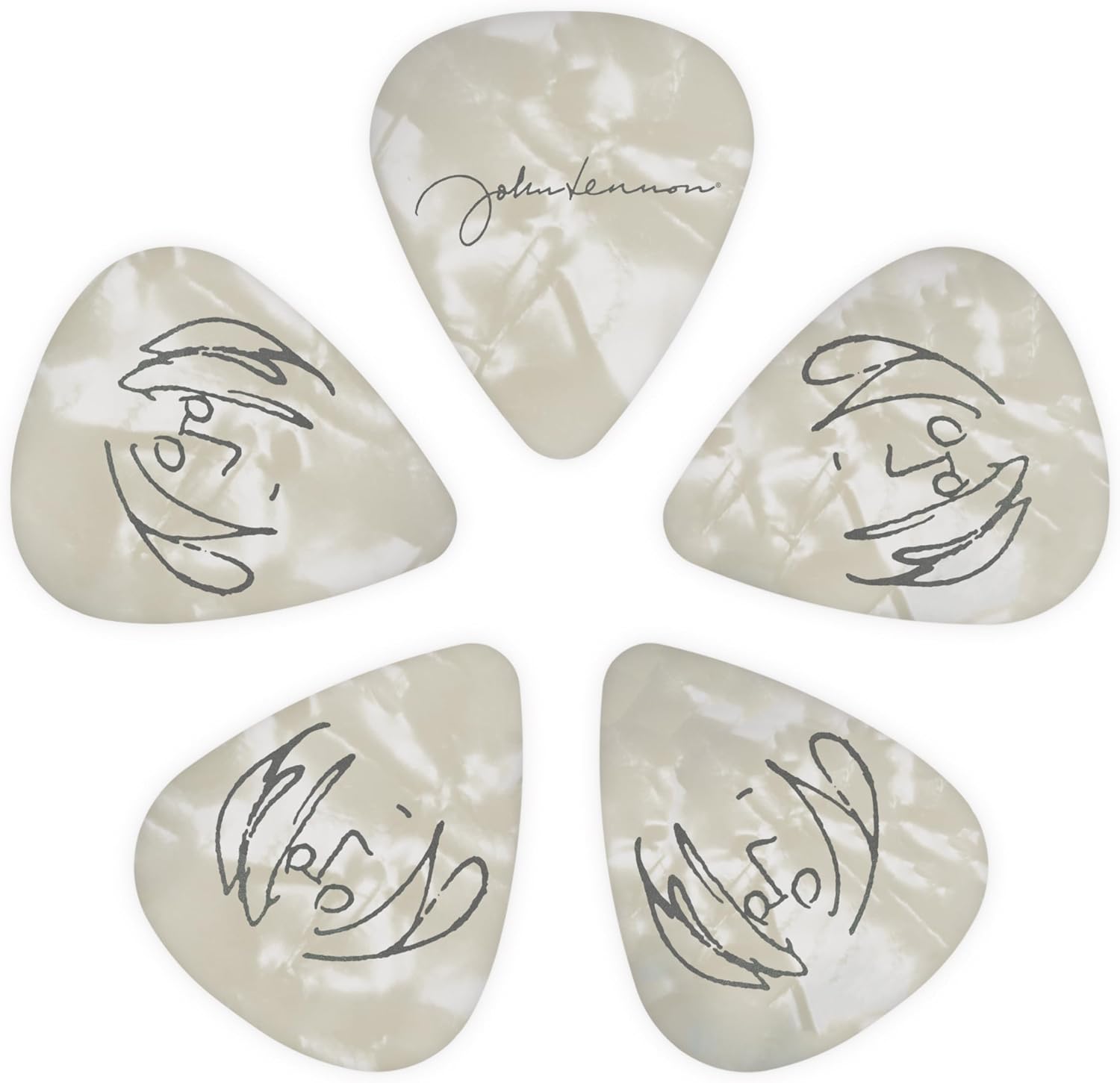 Amazon.com: D'Addario Beatles Guitar Picks - John Lennon Signature ...