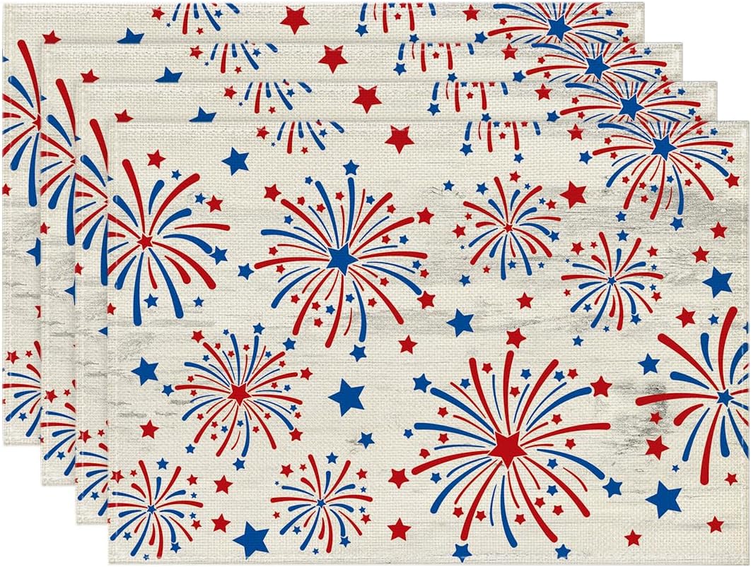 Amazon.com: Artoid Mode Silver Fireworks Patriotic 4th of July ...