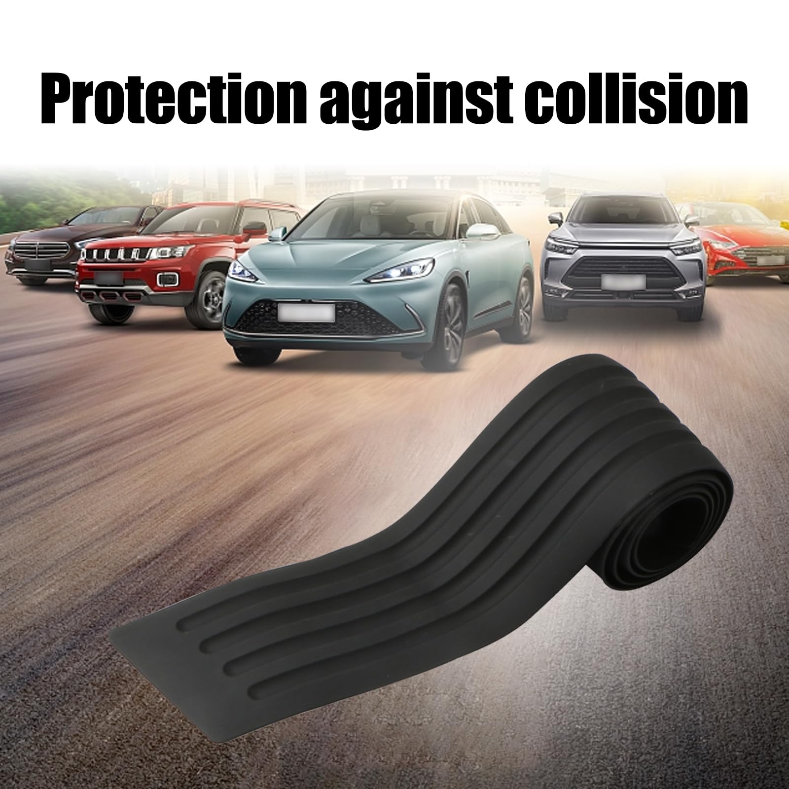 Snapklik.com : NGHEY Pack-1 Car Rear Bumper Protector Cover, 3" X 35 ...