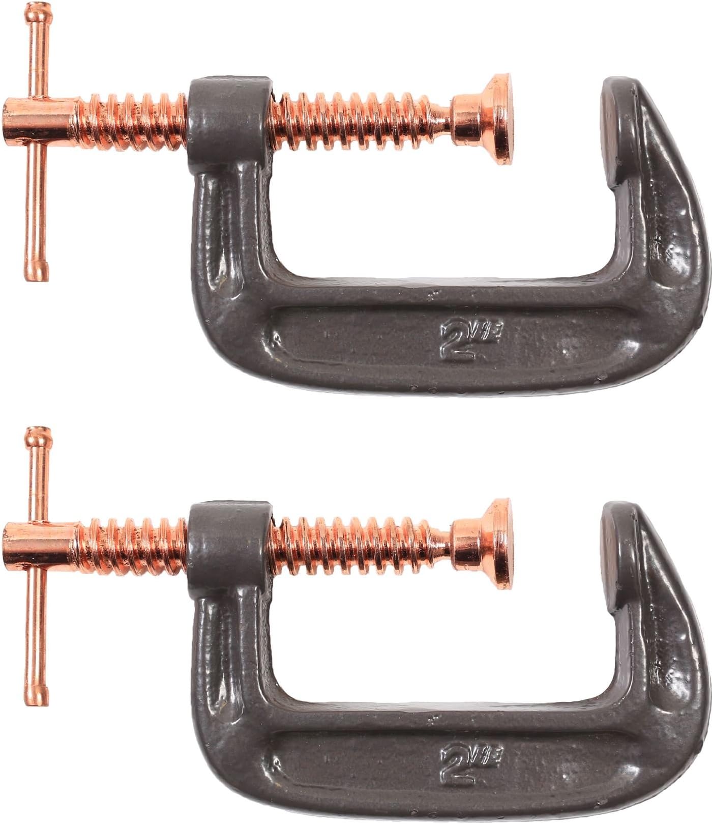 Hilka 64500002 2-Inch Pro Craft Heavy Duty G Clamp,Black,silver ...