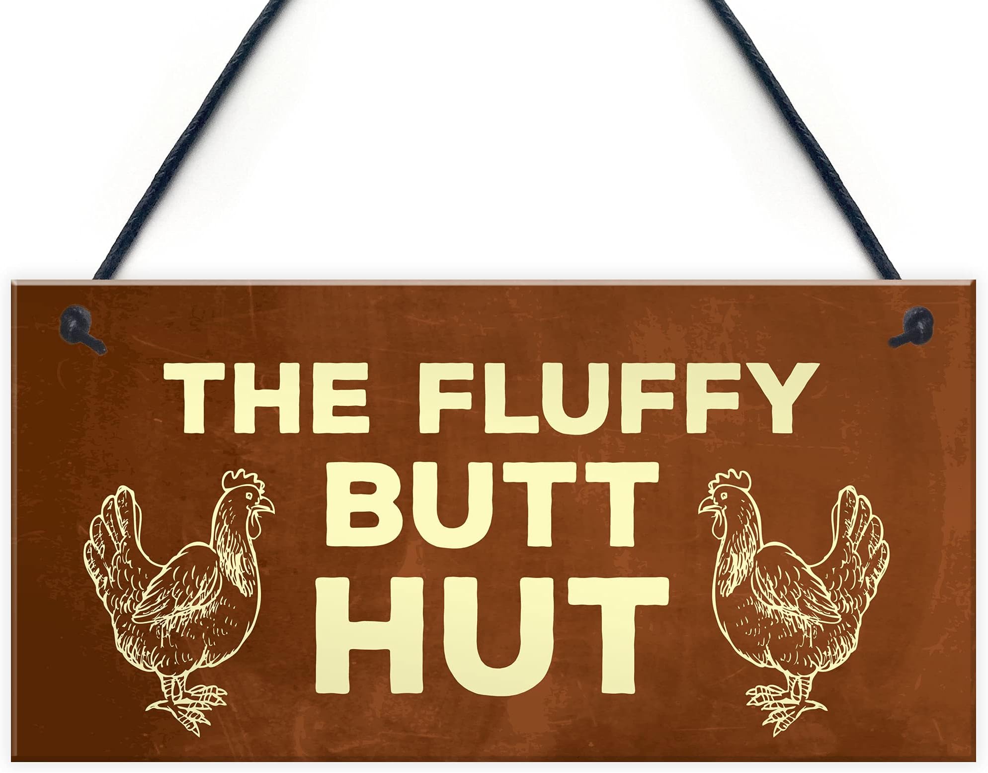 RED OCEAN Novelty Chicken Warning Sign Pet Bird Hen Gifts Chicken Coop ...