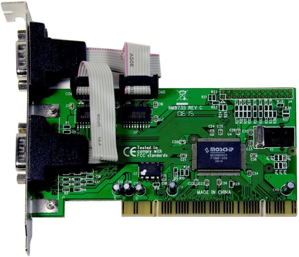 Carte PCI 32 Bits série DB9 2 Ports : Amazon.fr: Informatique