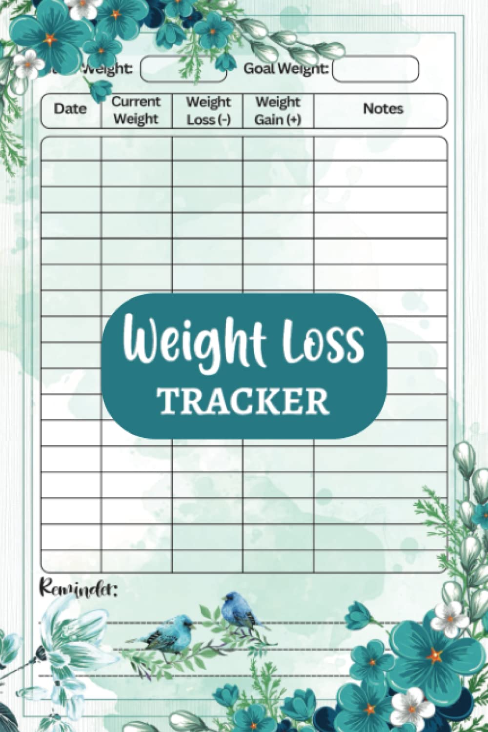 Weight Loss Tracker: Track Your Weight Loss Goals | A Simple Log Book ...