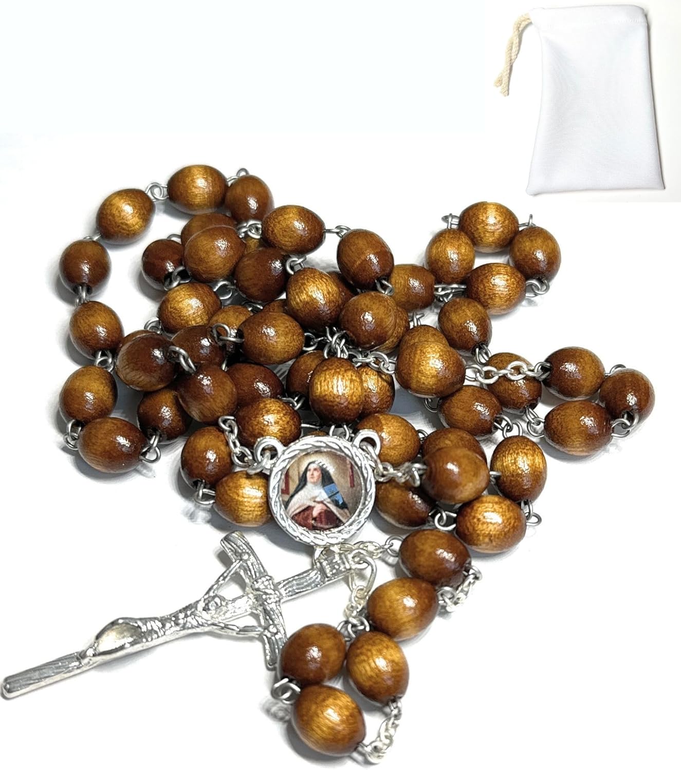 3rd class relic rosary of Teresa de Avila Saint Teresa of Jesus patron ...
