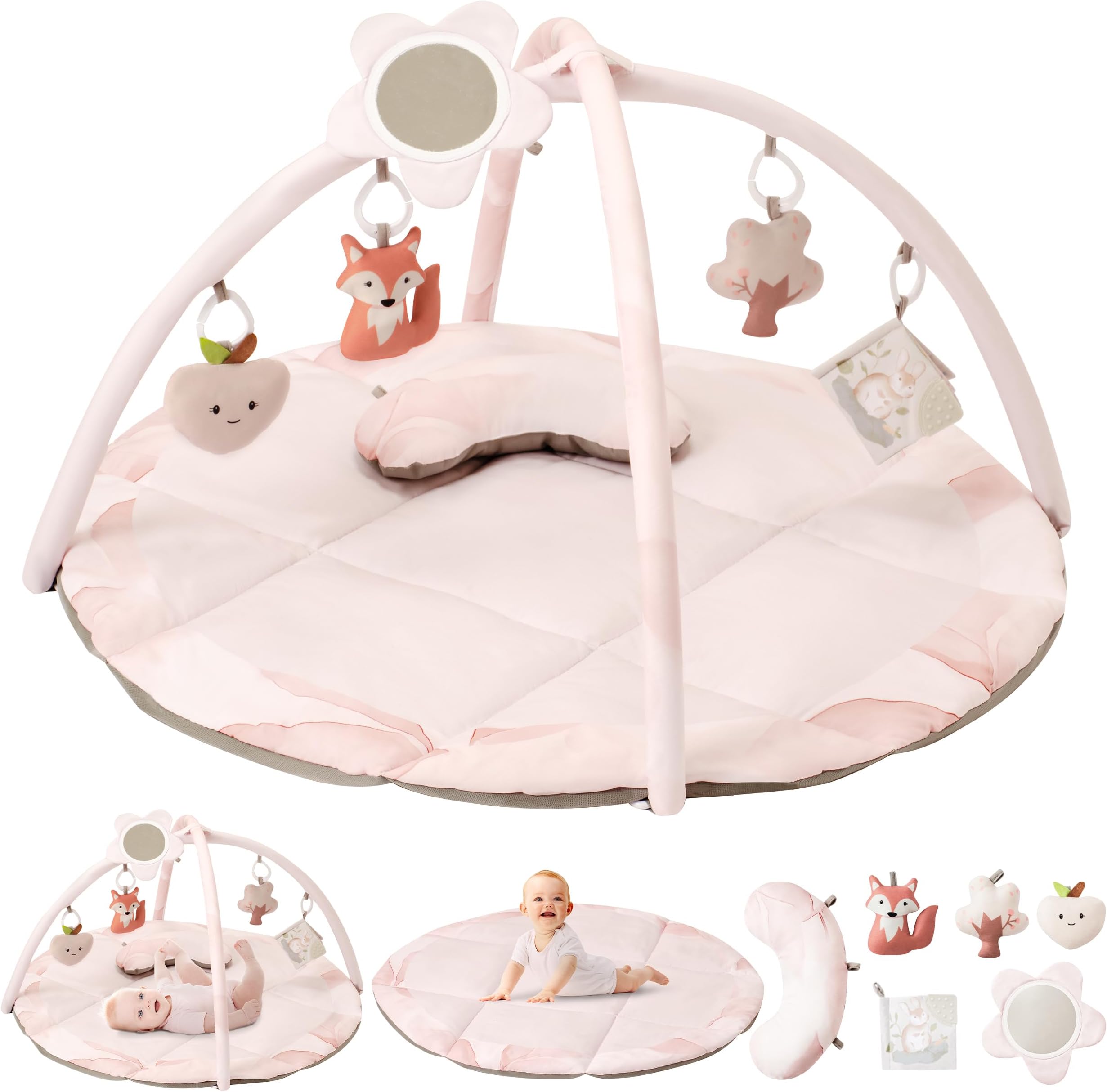 Amazon.com : TINITIGIES Baby Play Gym Mat - Jungle Safari Activity Mat ...